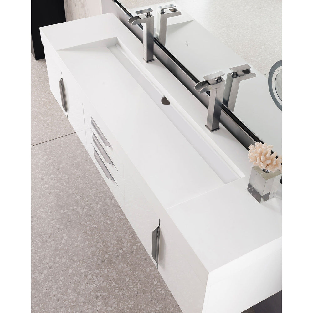 72" Columbia Floating Double Bathroom Vanity – Vanities Depot