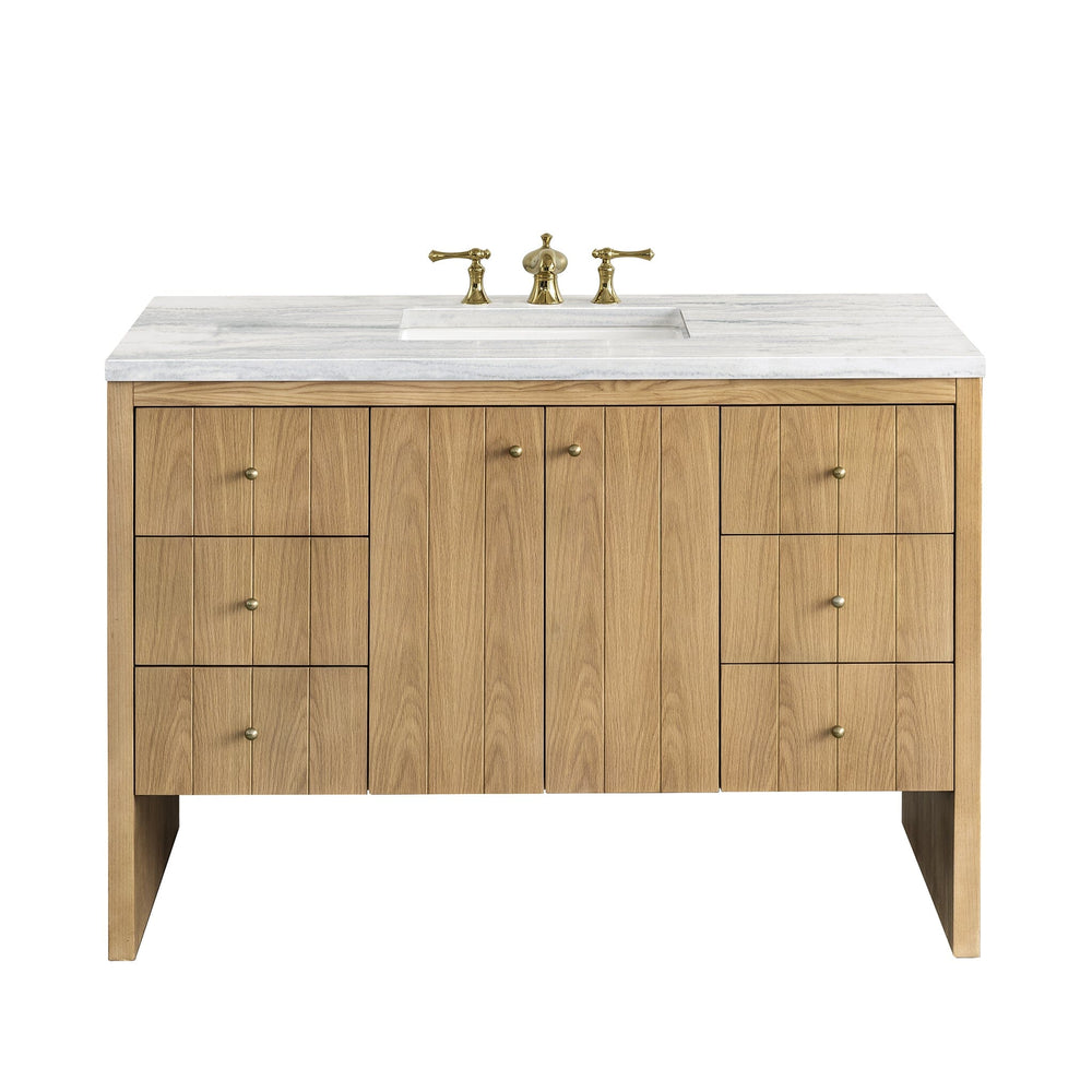 48" Hudson Single Vanity, Light Natural Oak – Vanities Depot