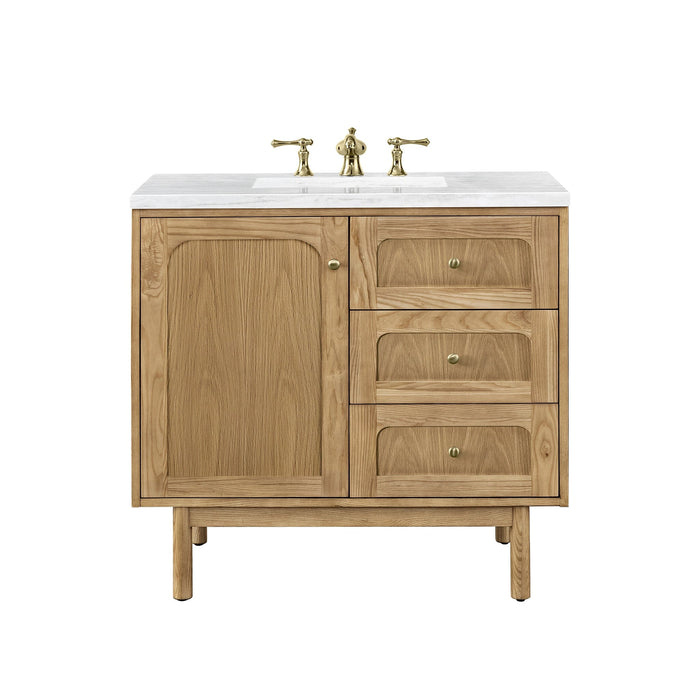 36" Laurent Single Vanity, Light Natural Oak – Vanities Depot